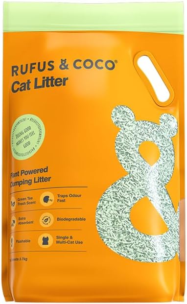 Rufus & Coco Plant Powered Clumping Cat Litter 3.7 kg : Amazon.com.au ...