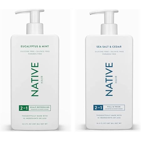 Amazon.com: Native Shampoo and Conditioner Set | Sulfate Free, Paraben ...
