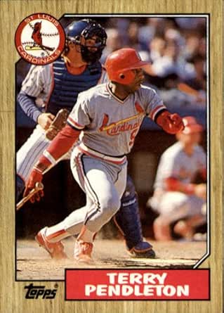 Amazon.com: 1987 Topps Baseball Card #8 Terry Pendleton : Collectibles ...