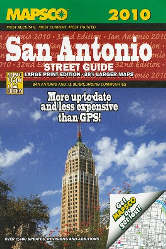 Mapsco 2010 San Antonio Large Print Street Guide: Mapsco, Inc ...