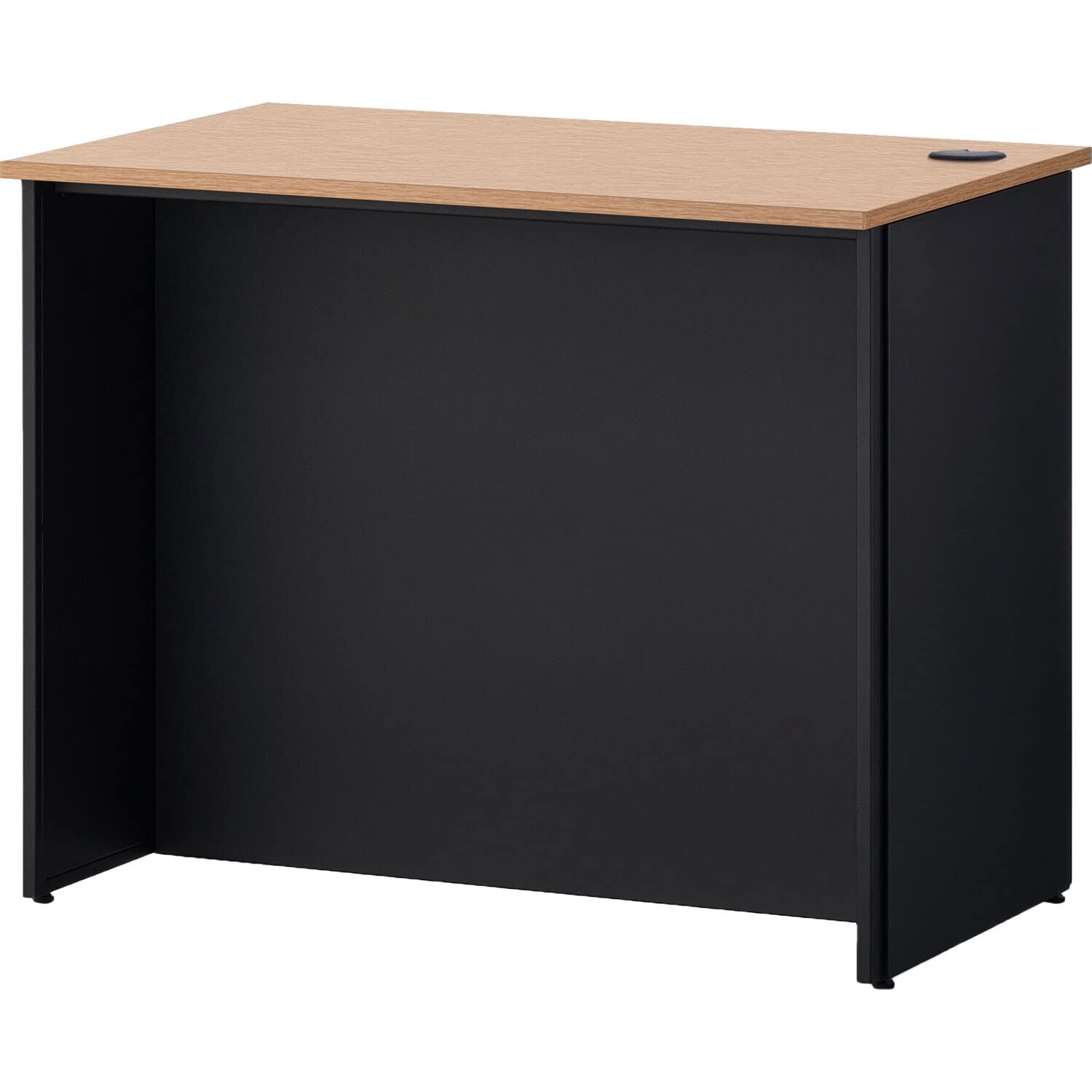 Amazon | 法人様向け オフィスコム TRシリーズ ローカウンター 幅900×奥行600×高さ740mm ブラック×木目天板 OC-CR-WD05-L09-NABK | 受付カウンター ...