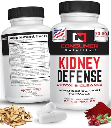 Amazon.com: Consumer Nutrition Kidney Detox & Cleanse Capsules- with ...