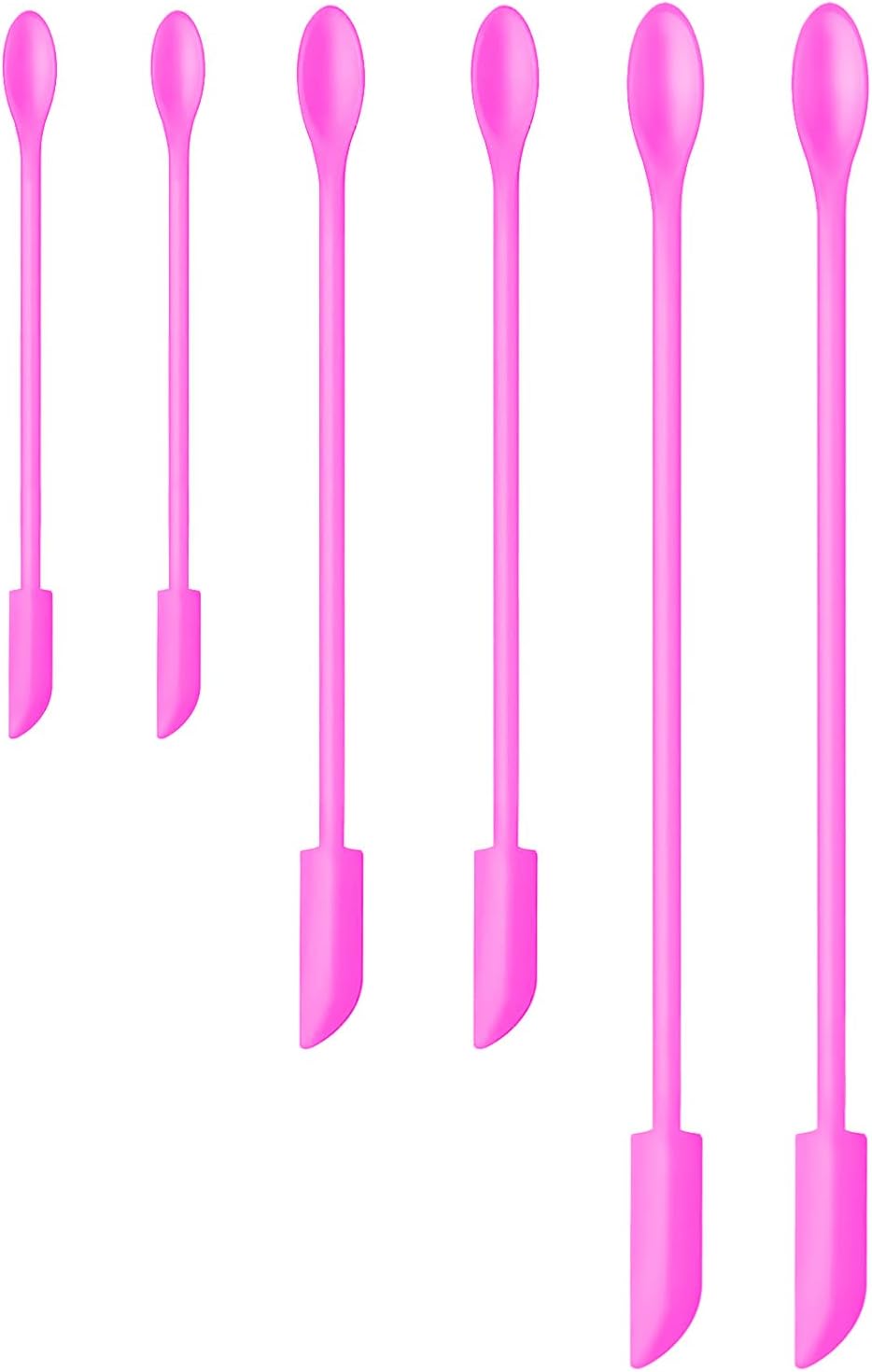 Amazon.com: Silicone Spatula Set (6Pcs) - Mini Scraper Tool for Beauty ...