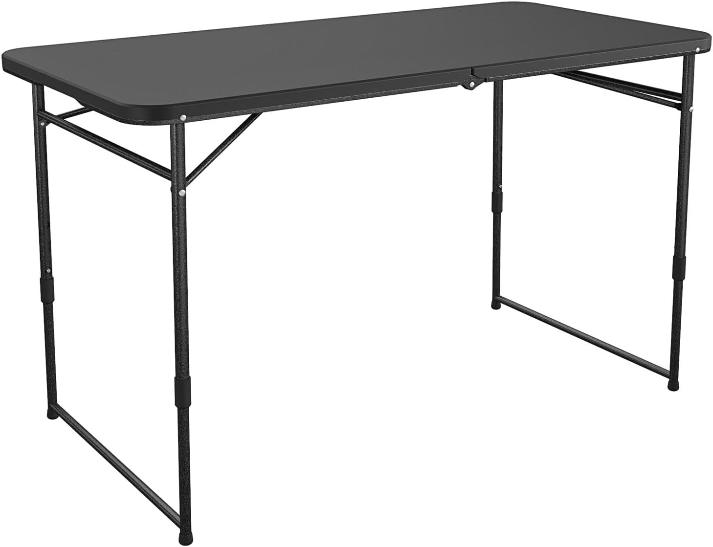 Amazon.com: Lifetime Fold-in-Half Adjustable Folding Table, 4 Foot ...