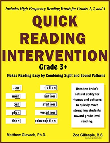 Quick Reading Intervention, Grade 3+: Glavach P.h.D, Matthew, Gillespie ...