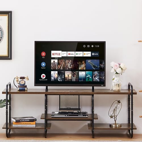 Amazon.com: VECELO TV Stands for 55 Inch,Entertainment Center/Media ...