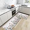 Amazon.com: ASPMIZ Spring Floral Kitchen Mats for Floor, Cushioned Anti ...