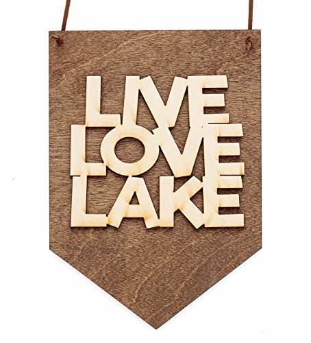 Amazon.com: Live Love Lake Wood Sign Decor : Home & Kitchen