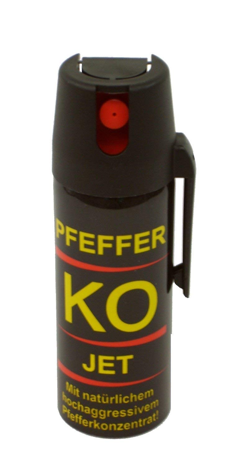 BALLISTOL 24430 Pfeffer-KO Jet 50ml Spray – Verteidigungsspray gegen ...