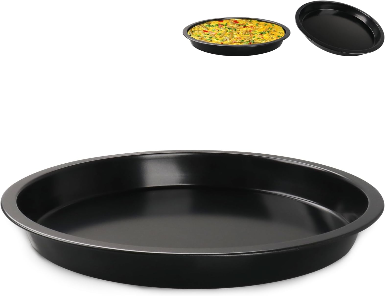 Amazon.com: IME Pizza Pan Nonstick Pizzas Tray Sheet Carbon Steel Pie ...