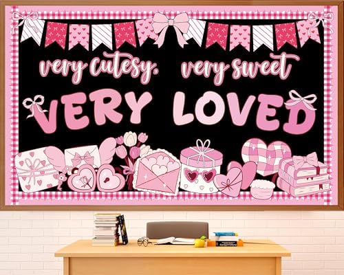 Amazon.com: party greeting Valentines Day Bulletin Board Set Valentines ...