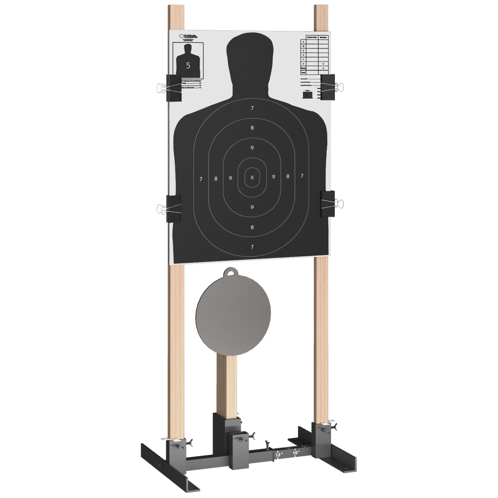 Amazon.com : Wasoyun 2-in-1 Shooting Target Stand Base Adjustable Width ...