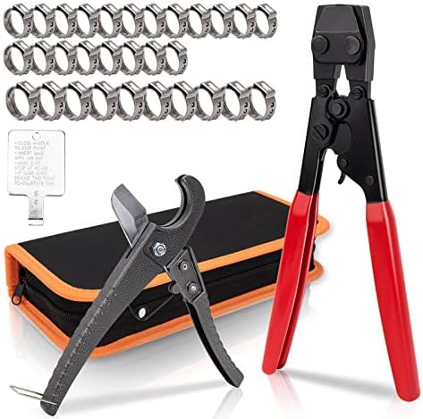 Pex Crimping Tool Kit,Pex Crimping Clamp Cinch Tool and Pipe Hose ...