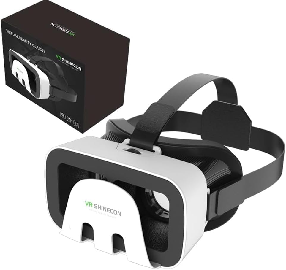 VR SHINECON VR Headset Compatible with iPhone & Android Phone Virtual ...