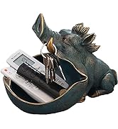 Amazon.com: CUZOKOLA Large Size Unique Wild Boar Staute Key Bowl for ...
