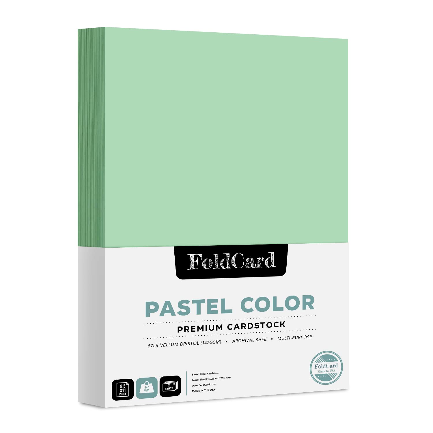 Amazon.com : Green Pastel Color Cardstock Paper – Great for Arts ...
