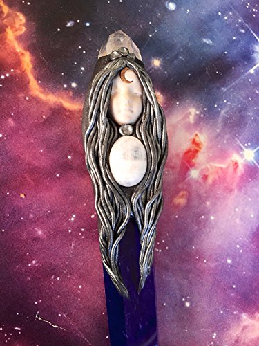 Amazon.com: Moon Goddess Magic Wand. Wiccan Altar. Harry Potter Wand ...
