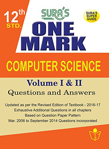 12th Standard Guide ONE MARK Computer Science Volume I & II Tamilnadu ...