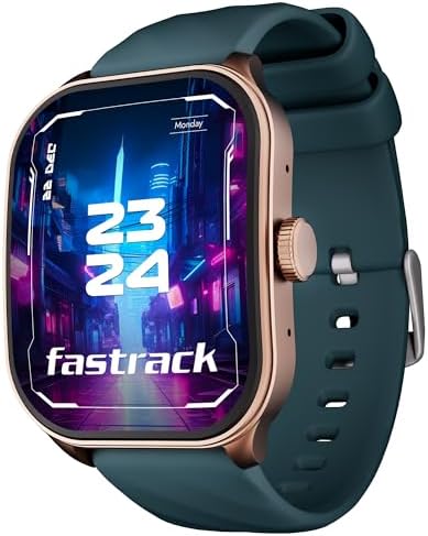 Fastrack FS1 Pro Smartwatch|1.96" Super AMOLED Arched Display with High ...