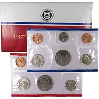 1987 Uncirculated Coin Set U.S Mint Original Government Packaging OGP ...