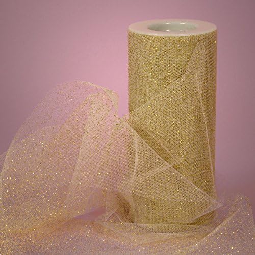 Amazon.com: Sparkling Tulle Ribbon Rolls - 25 Yards - 6 Inches Wide ...
