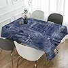 Amazon.com: Denim Style Decorative Rectangle Tablecloth Romance Indigo ...