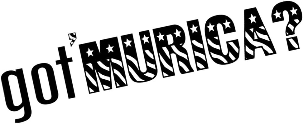 Amazon.com - Patriotic USA Got Murica 8" Vinyl Sticker Car Decal (8" Black)