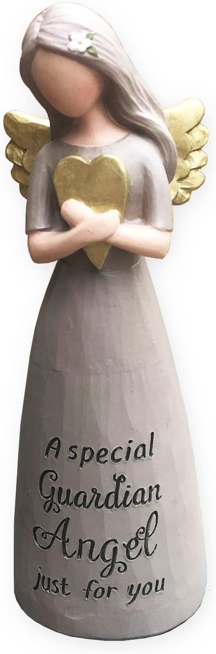 Amazon.com: Guardian Angel Figurine Ornament Collectible Figure ...