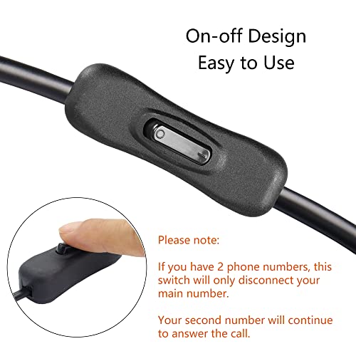 RIIEYOCA RJ12 Telephone Line Switch On/Off 6P6C Female to Female ...