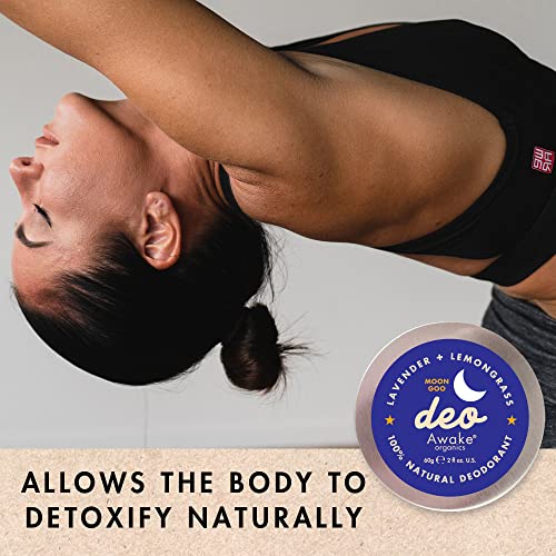 Awake Organics Natural Deodorant Balm - Moon Goo, 60g. Extra Strength ...
