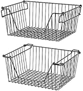 Amazon.com: Slideep Farmhouse Metal Wire Basket, Fridge Freezer Storage ...