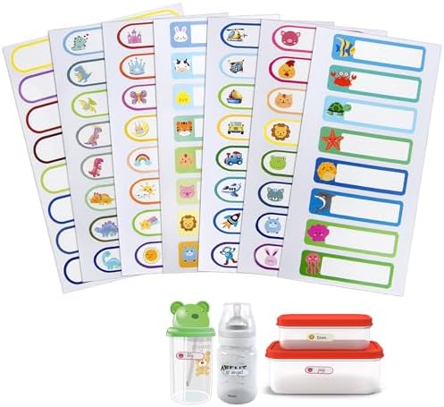 Amazon.com : Yclin 128pcs Baby Bottle Labels for Daycare, School Name ...