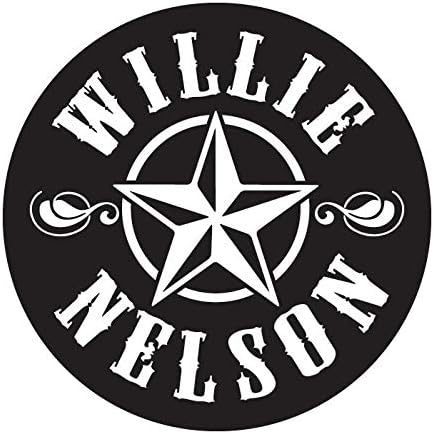 Amazon.com: Willie Nelson - Star Logo Sticker (3.5") : Toys & Games