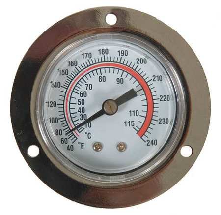 Amazon.com: Analog Panel Mt Thermometer, 40 to 240F : Industrial ...