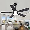 Amazon.com: Ceversa 42 Inch Black Ceiling Fans with Light Remote ...