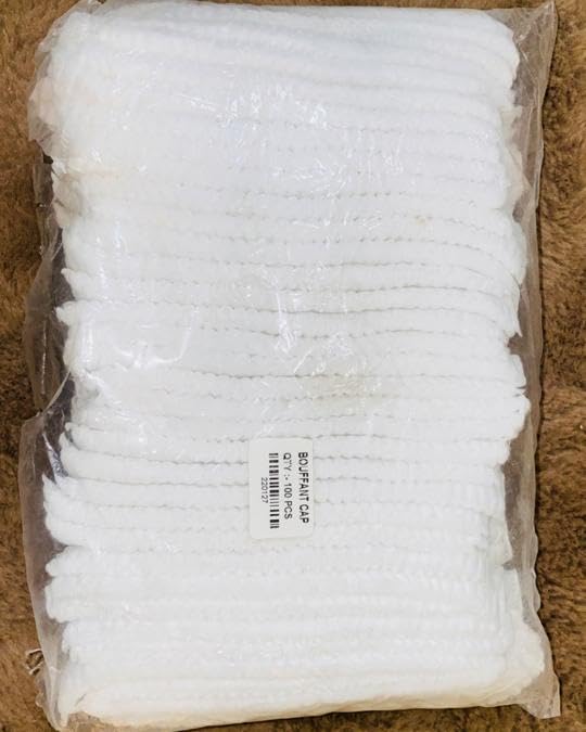 Buy Disposable Hair Net Stretchable White Caps - Head Cover Hair For ...