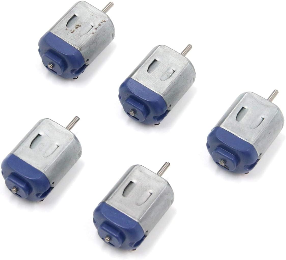 ROBOWAY 5PCS DC 3V 16000 RPM Mini Electric Motor High Speed DC Motor ...