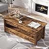 Seventable Coffee Table,47.2" Lift Top Coffee Table with 2 Storage ...