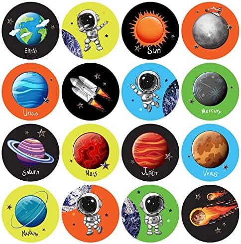 Amazon.com: easykart labels 500 Space Stickers for Kids Solar System ...