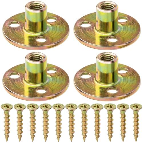 Amazon.com: HINZIC 8 Sets Leg Mounting Plates, Furniture Legs ...