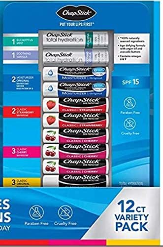 Amazon.com : ChapStick Variety Pack Classic Original, Cherry ...
