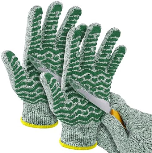 HandLove Cut Resistant Gloves for Women,Non-Slip Silicone Cutting ...
