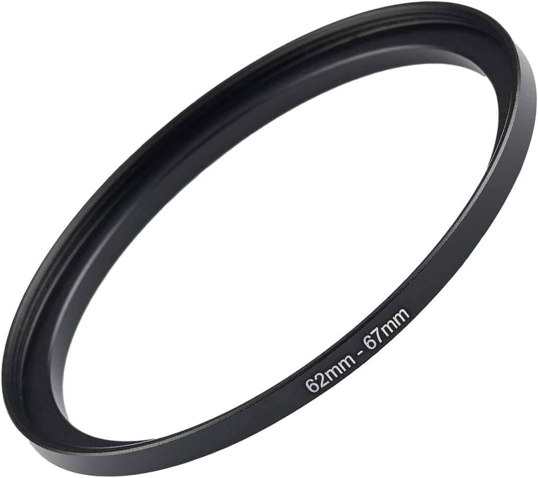 Amazon.com : GZNLY 62mm to 67mm Step-up Adapter Rings Filter Adapter Black Metal Step Down ...
