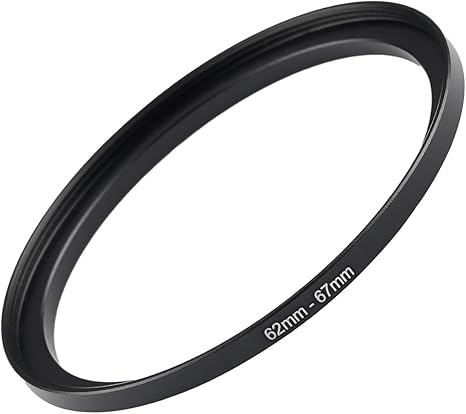 Amazon.com : GZNLY 62mm to 67mm Step-up Adapter Rings Filter Adapter Black Metal Step Down ...