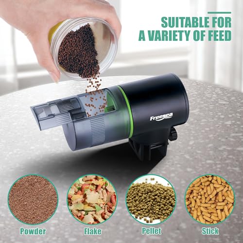 Snapklik.com : FREESEA Aquarium Automatic Fish Feeder: Rechargeable ...