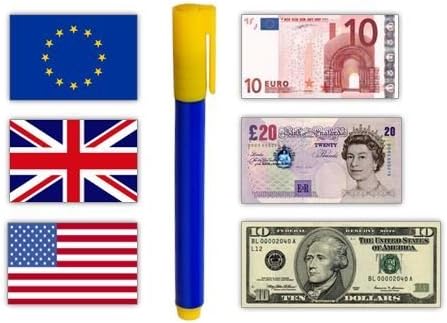 QTY 2 Money Note Detector Pen Forged Note Tester Pen Banknote Fake Pen ...