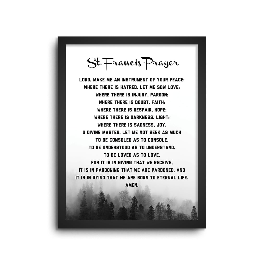 Peace St Francis Prayer Printable