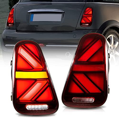 Amazon.com: VLAND LED Tail Lights Assembly for Mini Cooper 2001-2006 ...