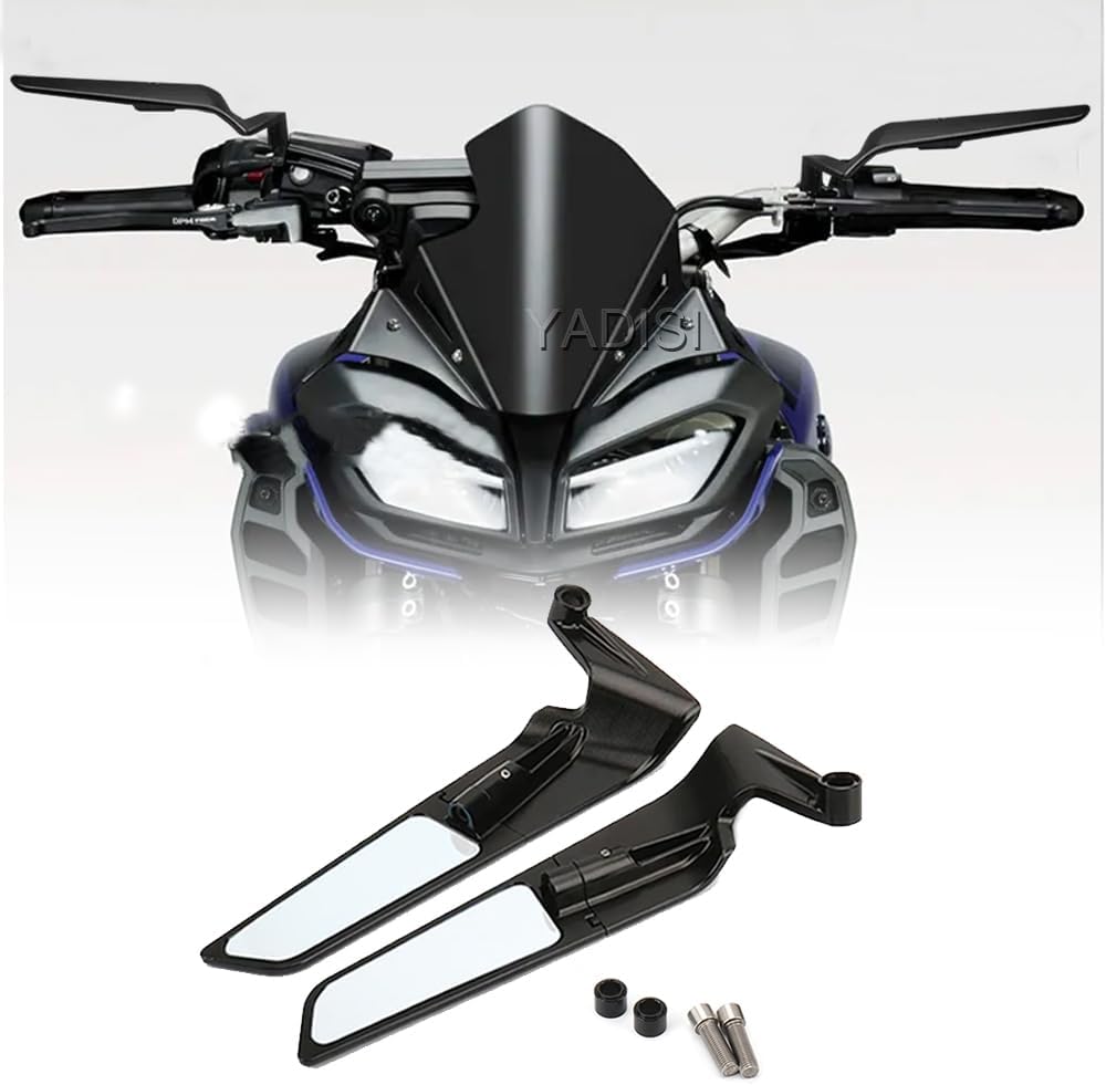 Amazon.com: Yadisi MT07 MT 09 Motorcycle Rear Side View Mirrors ...