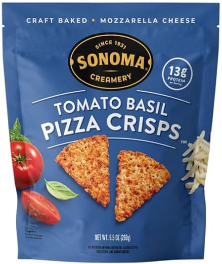 Amazon.com: Sonoma Creamery - Pizza Crisps, Tomato Basil, 9.5 Oz (2 ...